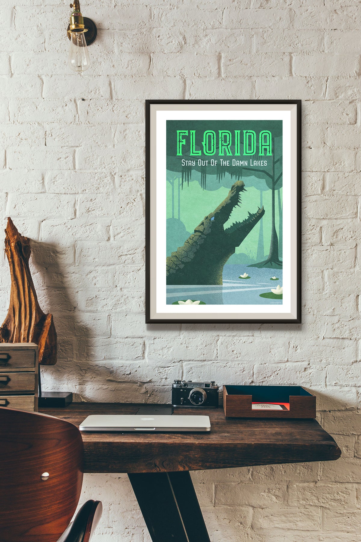 Funny Florida Travel Poster Giclee Art Print - The Creative Visualist